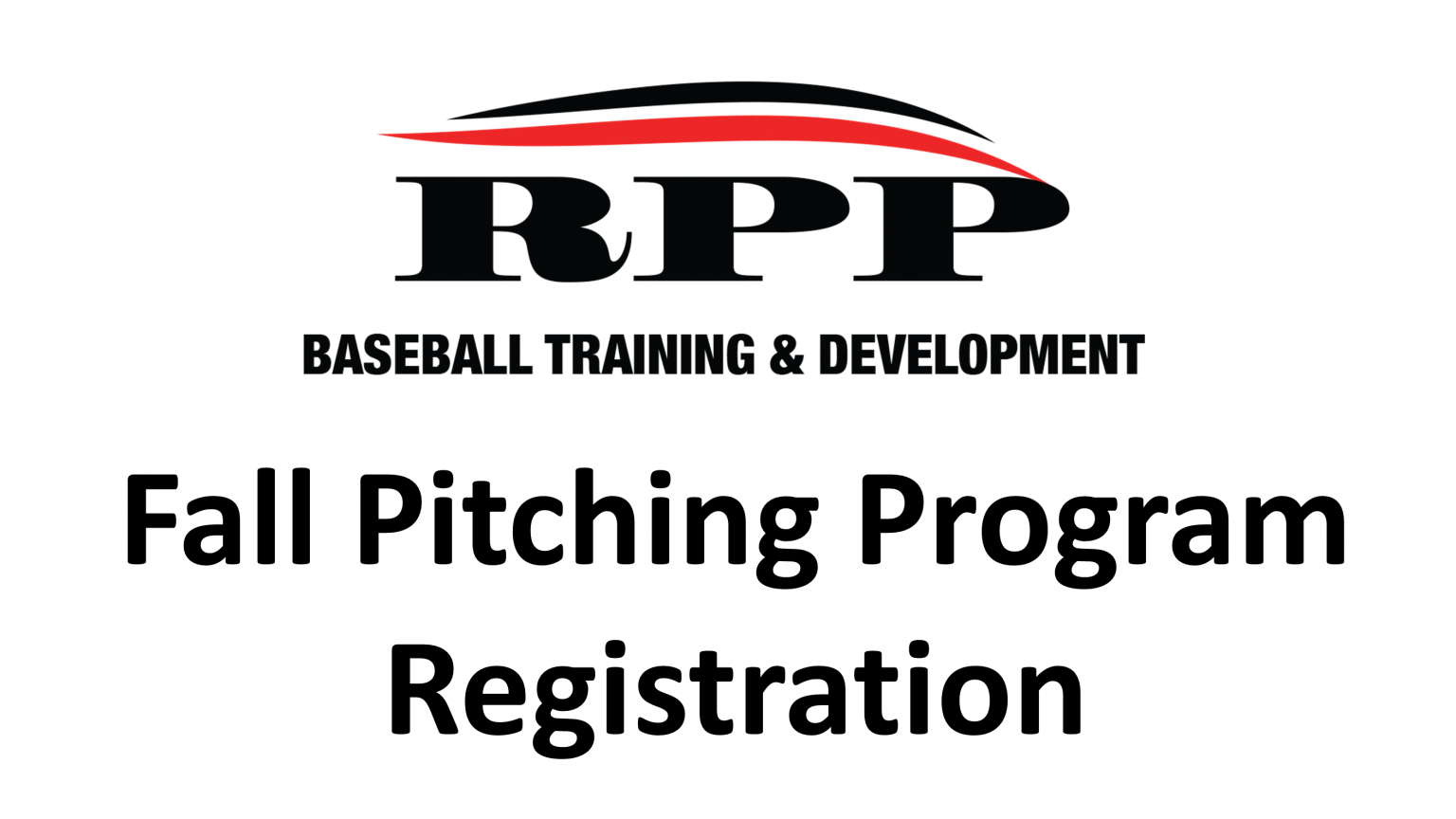 Fall Pitching Program Registration • RPP Baseball