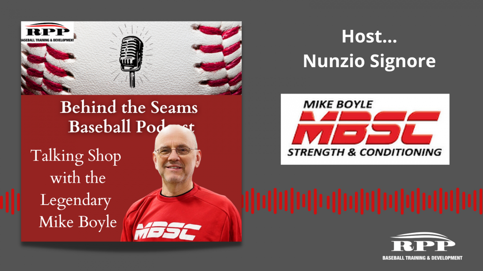 Podcast #47: Talking Shop with the Legendary Mike Boyle • RPP Baseball