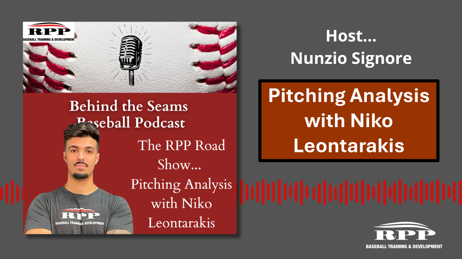 Podcast #110: The RPP Road Show... Pitching Analysis with Niko Leontarakis • RPP Baseball